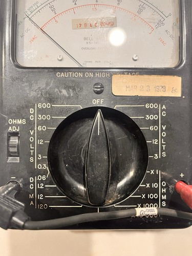 Vtg Triplett Model 630D MULTIMETER w/Test Leads No Case. Working [READ ...