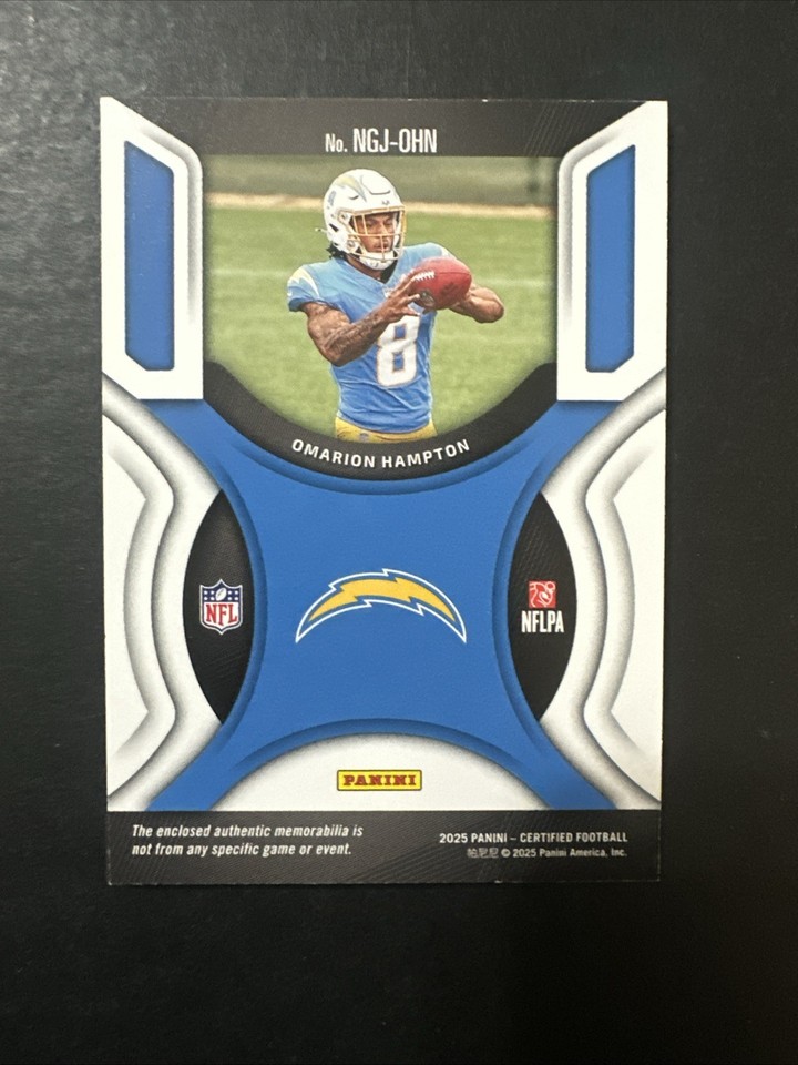 2025 Panini Certified - New Generation Omarion Hampton Orange/249 ...