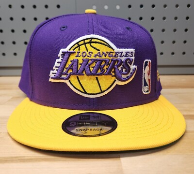 Los Angeles Lakers New Era Purple/Gold Back Letter Arch 9FIFTY Snapback ...