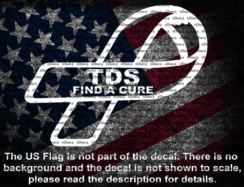 TDS (Trump Derangement Syndrome) Find A Cure Ribbon Vinyl Decal US Made ...