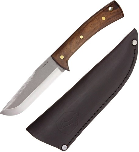 Condor Stratos Fixed Knife 5" 1075HC Steel Full Tang Blade Brown Wood ...