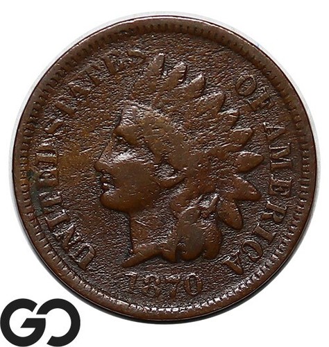 1870 Indian Head Cent Penny, Tough Better Date | eBay