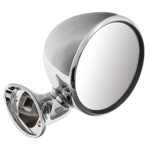Classic Mini Door Mirror RH Bullet racing style Chrome Tex Automotive ...