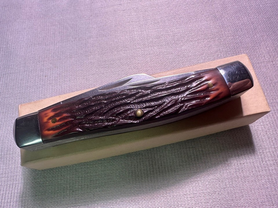 Collectible Camillus folding pocketknife stockman roughcut tobacco ...