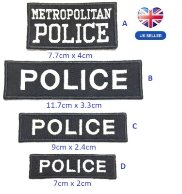 Metropolitan Police Logo Embroidered Patch Sew Iron-on patch Heddlu ...