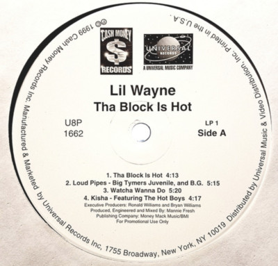 Lil Wayne – Tha Block Is Hot (1999) Cash Money/Universal 2XLP vinyl ...