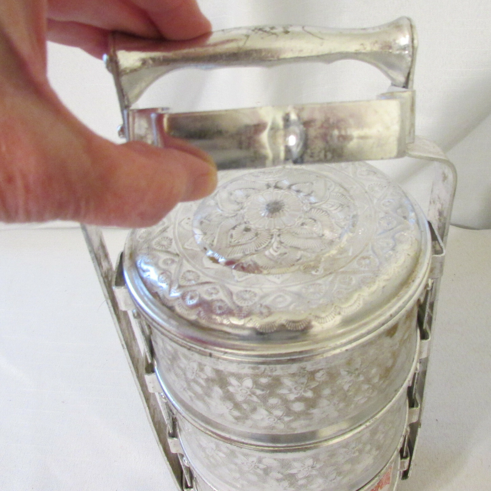 Vintage Thailand Diamond Brand Aluminum 4 Tier Stacking Lunch Box Food ...