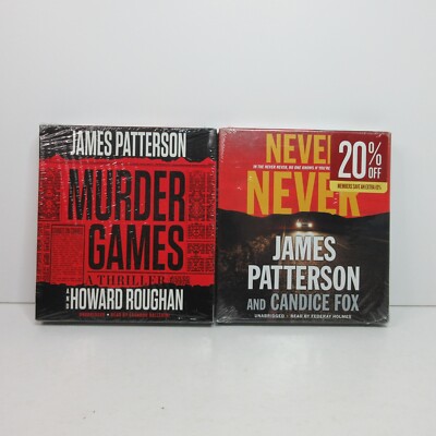 Never Never & Murder Games Audiobooks by James Patterson (2017, CD ...