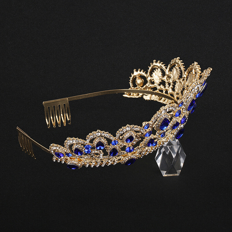 72 Styles Blue Crystal Queen Princess Tiara Crown Wedding Princess For ...