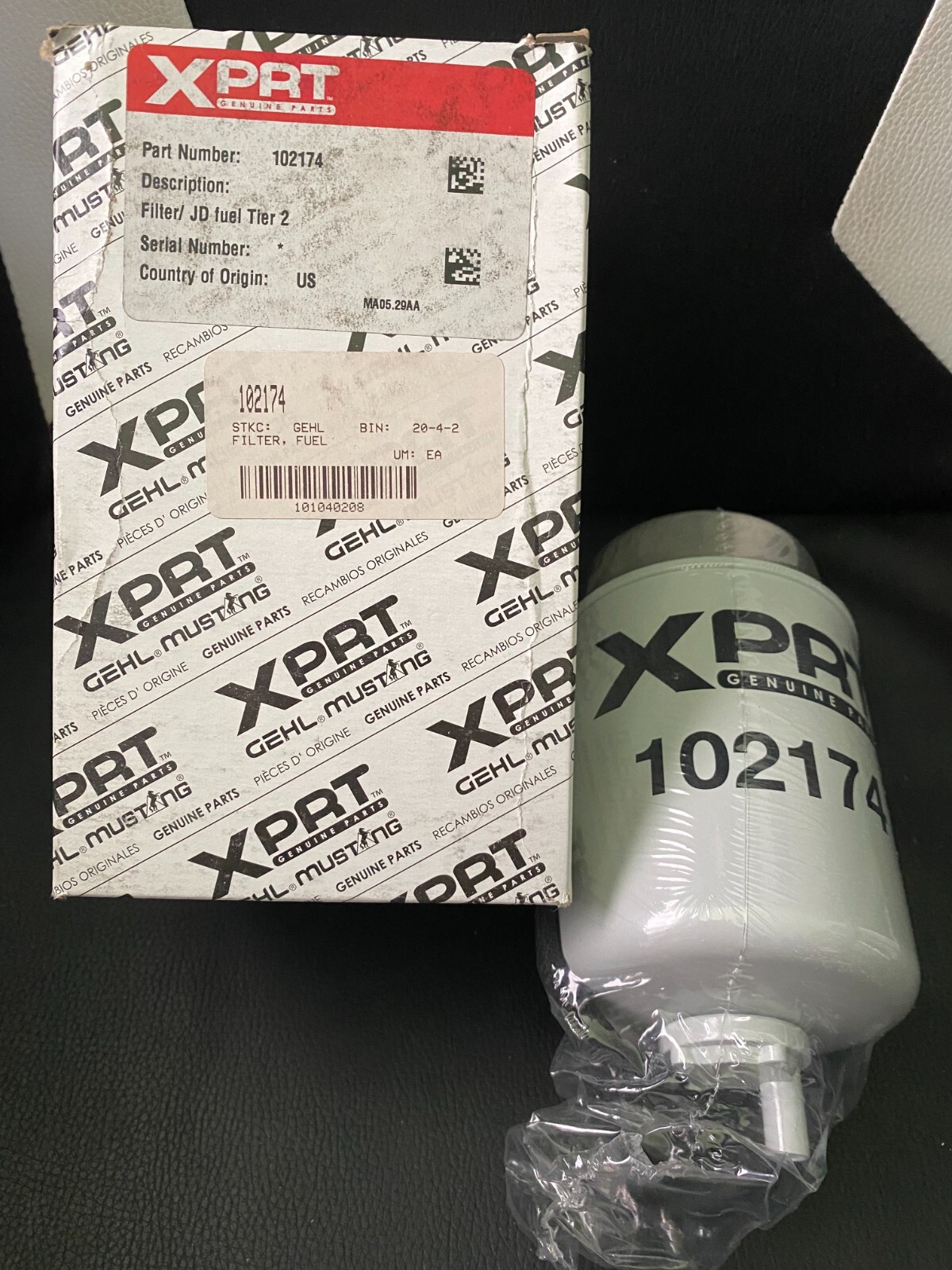 Gehl 102174 Fuel Filter/JD fuel Tier 2 | eBay