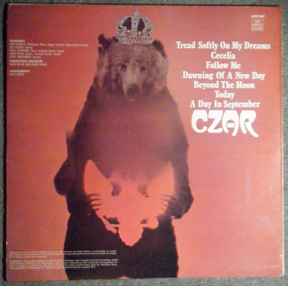 CZAR Same original 1970 U.K. psych lp Fontana prog Mellotron | eBay