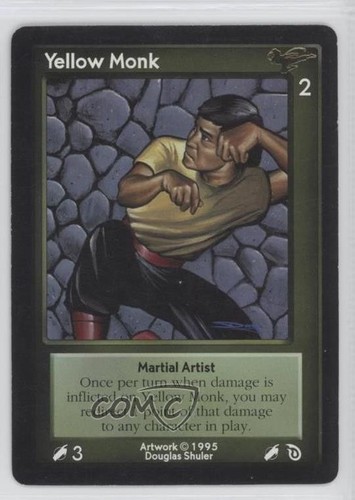 1995 Shadowfist Collectible Card Game Limited Yellow Monk 0e3 | eBay