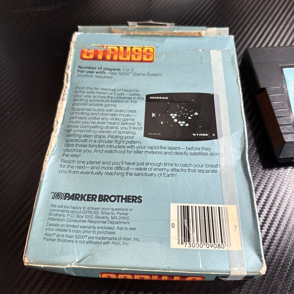 Gyruss - Atari 5200 Cart and Box (Parker Bros) Tested | eBay