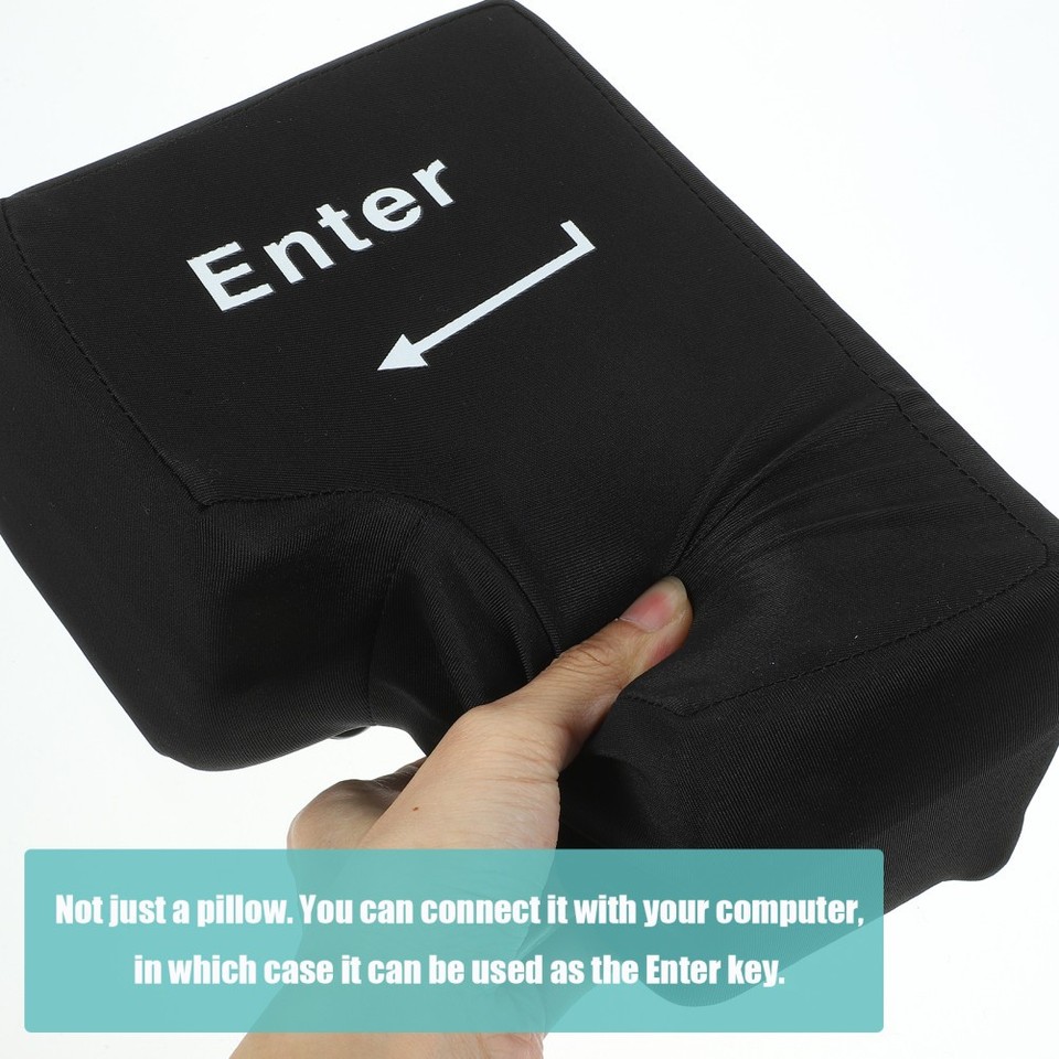 USB Stress Relief Office Gadget Pillow for Back Pain Big Key Button ...