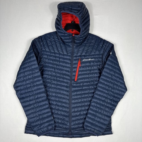 Eddie Bauer First Ascent Microtherm 2.0 Down Jacket Men's L Blue Puffer ...