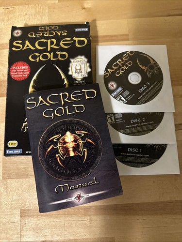 Sacred Gold PC Game Encore 2005 Complete & Manual | eBay
