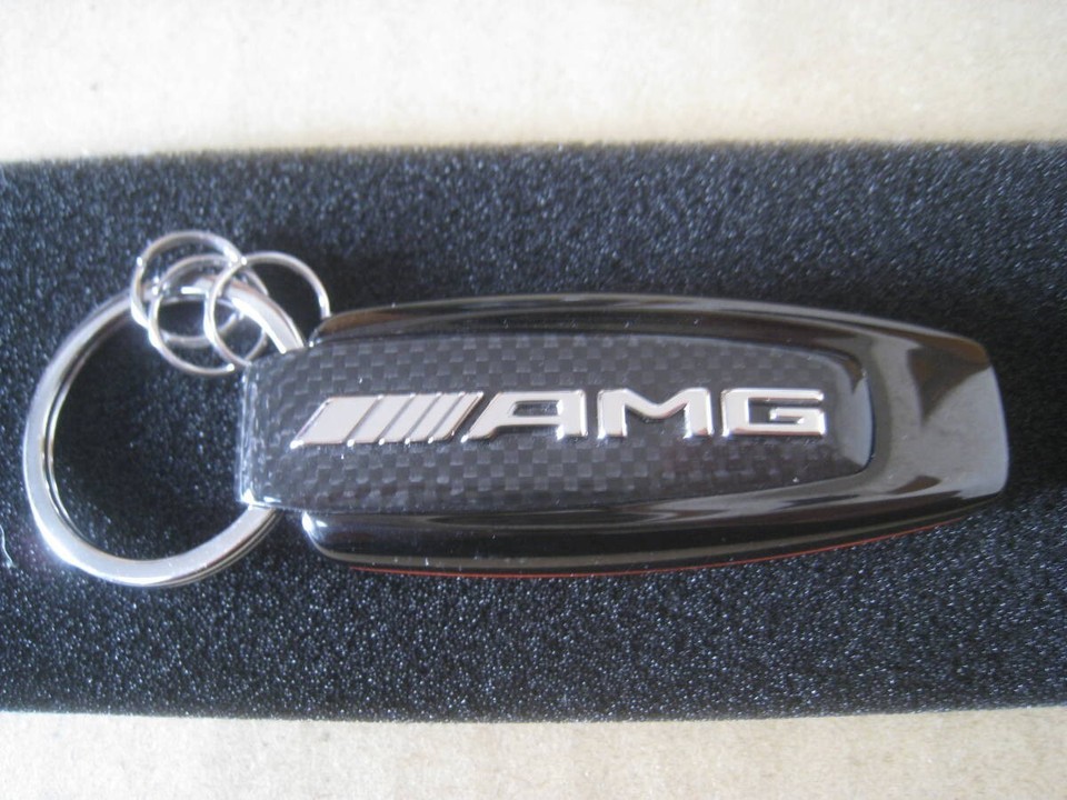 Mercedes-Benz AMG Collection Genuine Carbon Keychain Keyring New | eBay