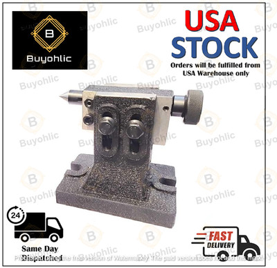 Heavy Duty Adjustable Tailstock for Rotary Tables & Lathe (USA STOCK ...
