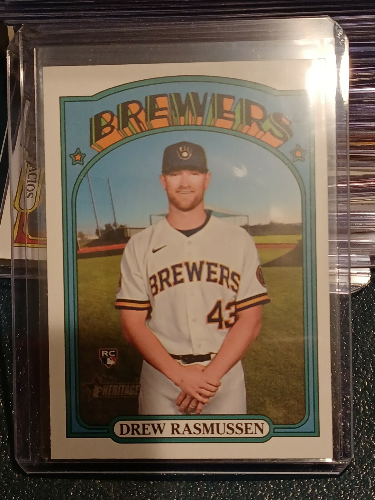 2021 Topps Heritage High Number Short Print #704 Drew Rasmussen SP ...