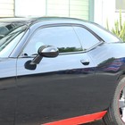 Black Car Side Mirror Cover ABS Decals Rearview Trim for Dodge ...