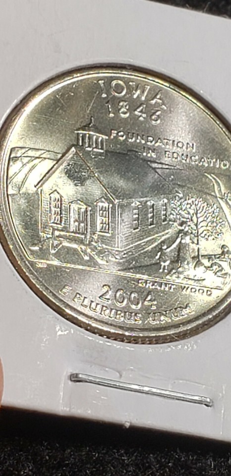 2004 P IOWA quarter Error *strike through Lamination Error* ? MS ...