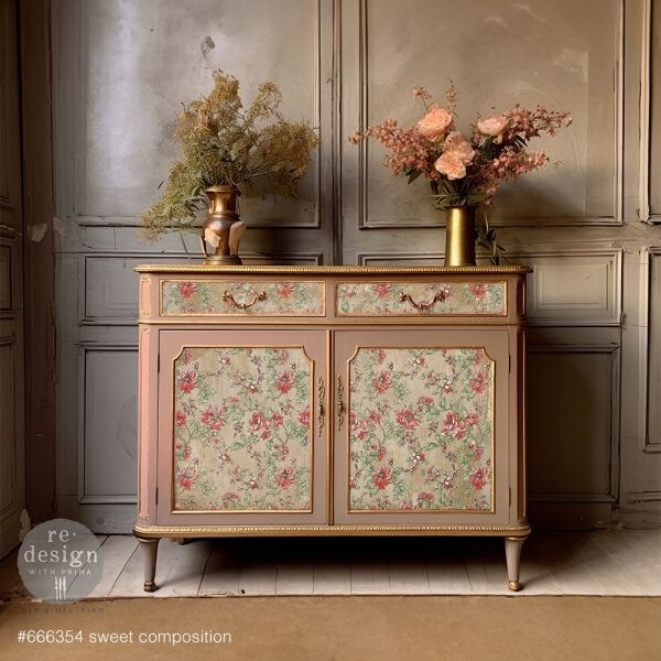 Sweet Composition A1 Decoupage Fiber Paper Redesign with Prima 23.4" x ...