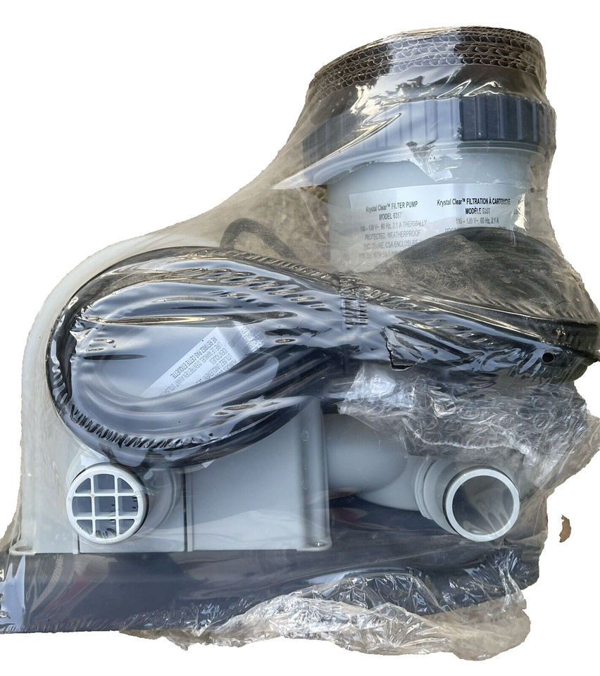 INTEX KRYSTAL CLEAR FILTER PUMP MODEL 635T ABOVE GROUND POOL PUMP 1500 ...