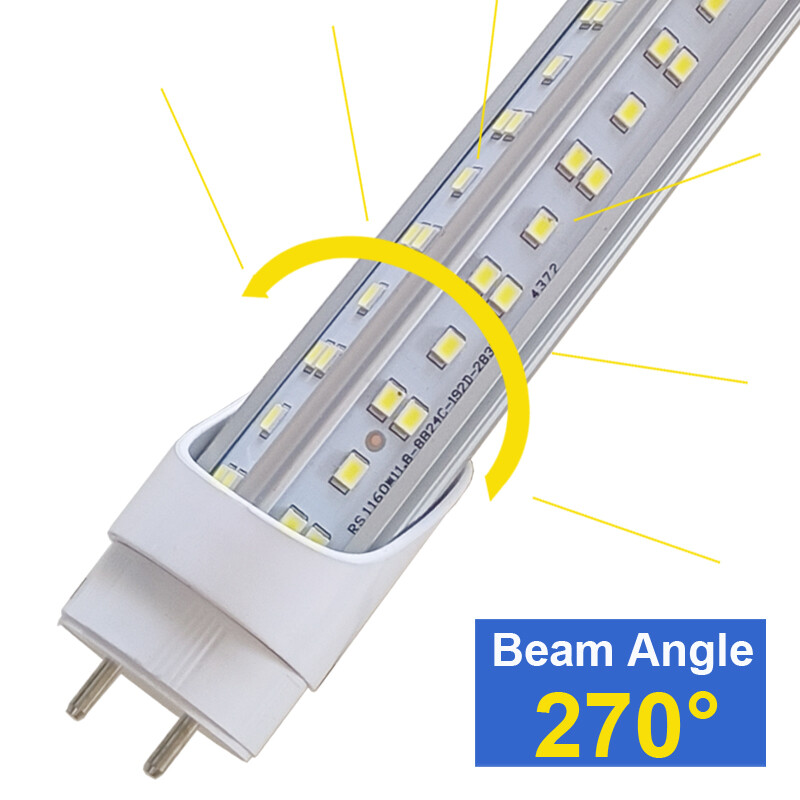 T8 4FT LED Tube Light Bulb 72W 7200LM G13 Bi-Pin T8 4 Foot LED Shop ...