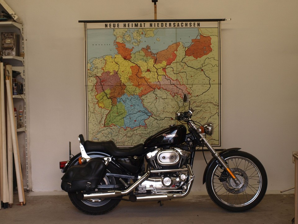 Germany After 1945 Expulsion FRG GDR East School Wall Map ~1960 ...