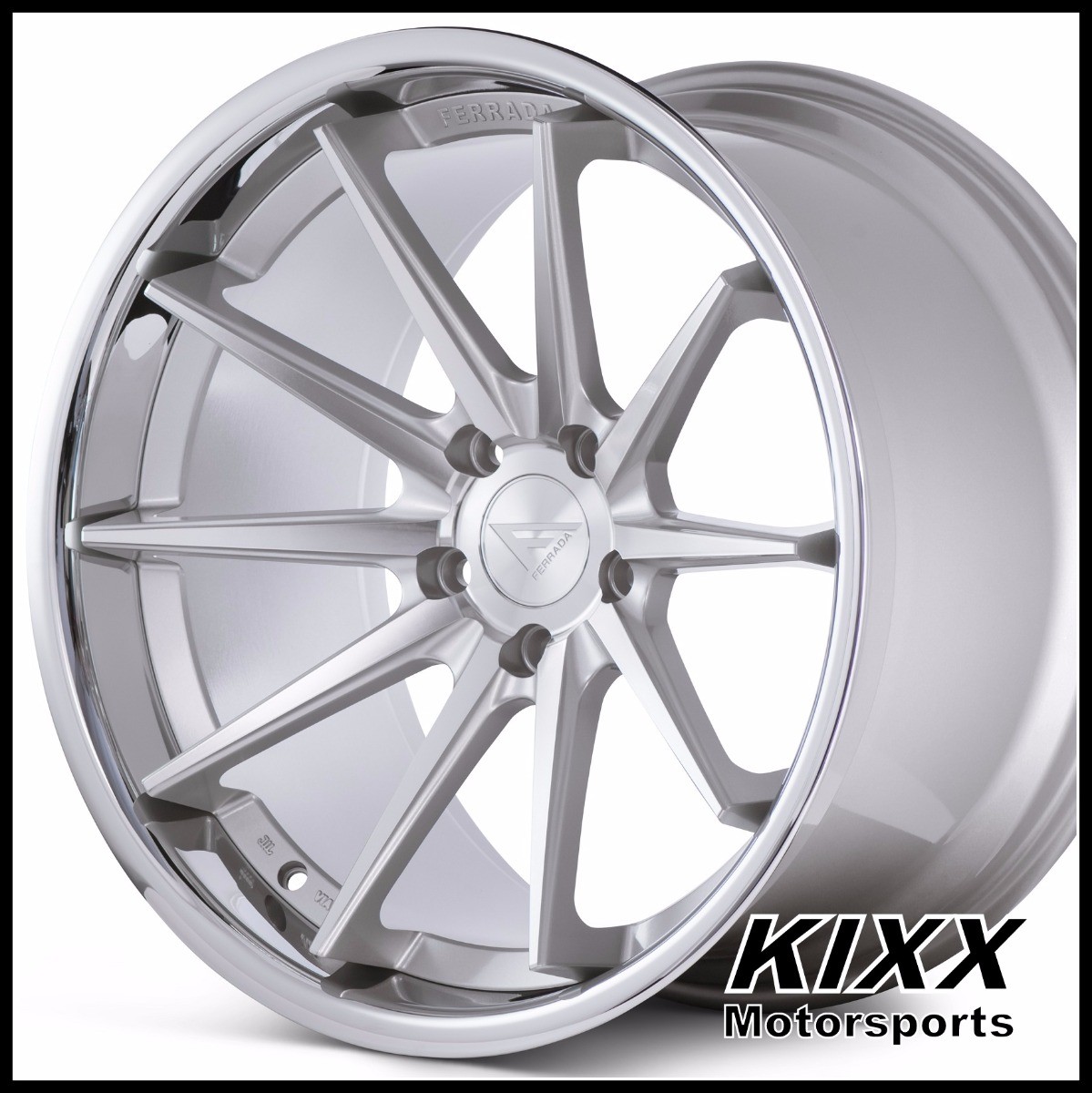 20" FERRADA FR4 20x9/10.5 SILVER CONCAVE WHEELS RIMS fits BMW F10 528 ...