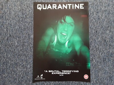 Quarantine MOVIE PROMO POSTER (Original). DVD Release Memorabilia ...