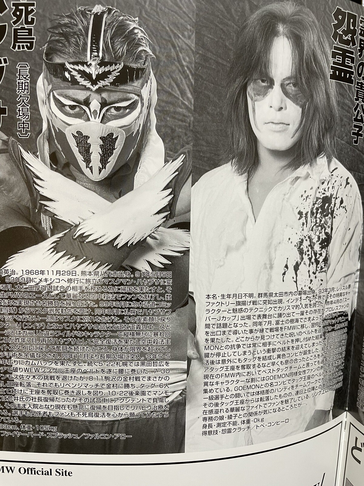 FMW 2001-2002 Official Program Kodo Fuyuki Mr.Gannosuke Masato Tanaka Wrestling | eBay