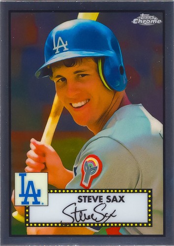 Steve Sax 2021 Topps Chrome Platinum Anniversary Edition Baseball Card ...