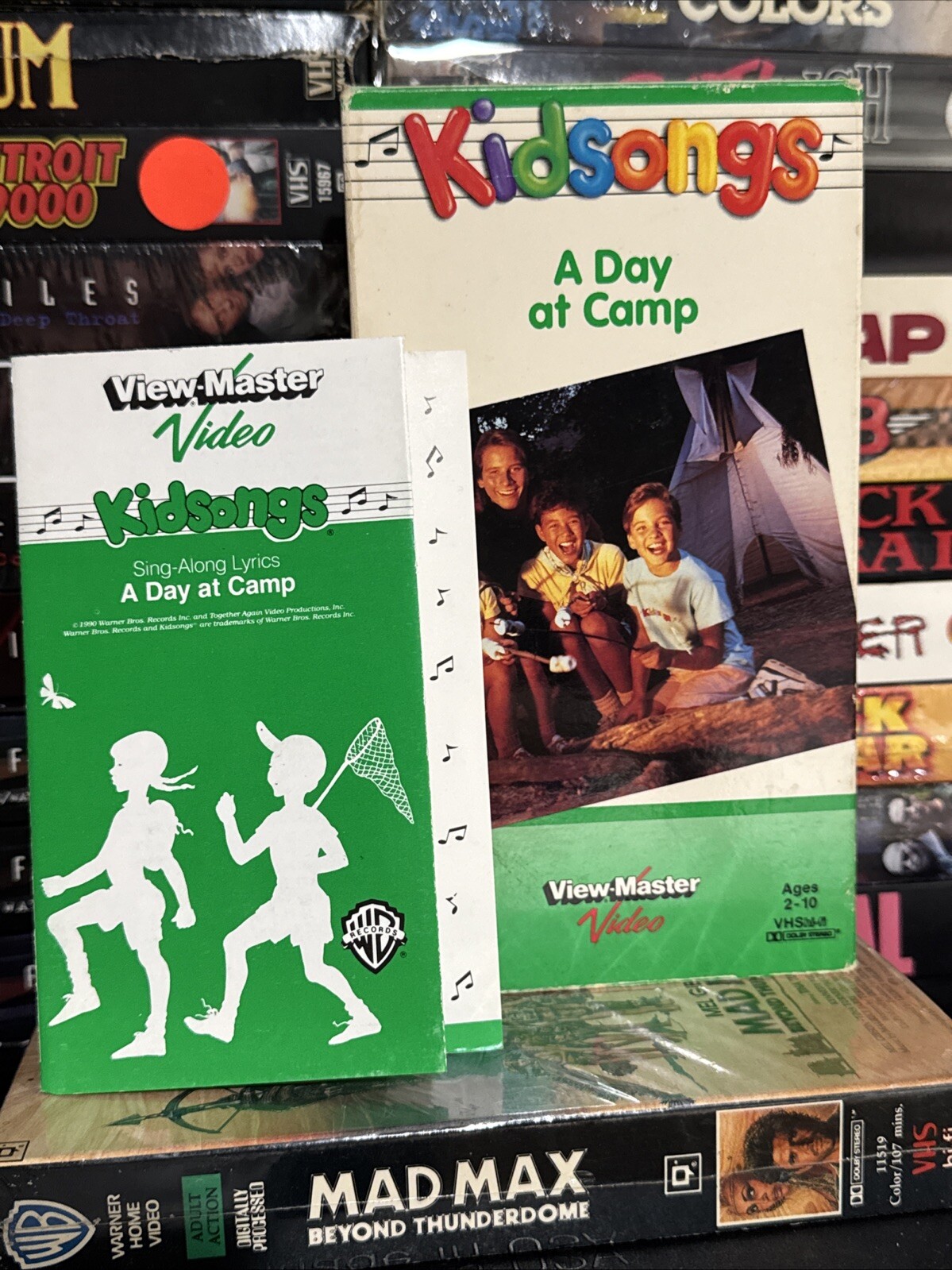 Kidsongs A Day At Camp VHS 1990 View-Master Video Sing-a-Long Tape Kids ...