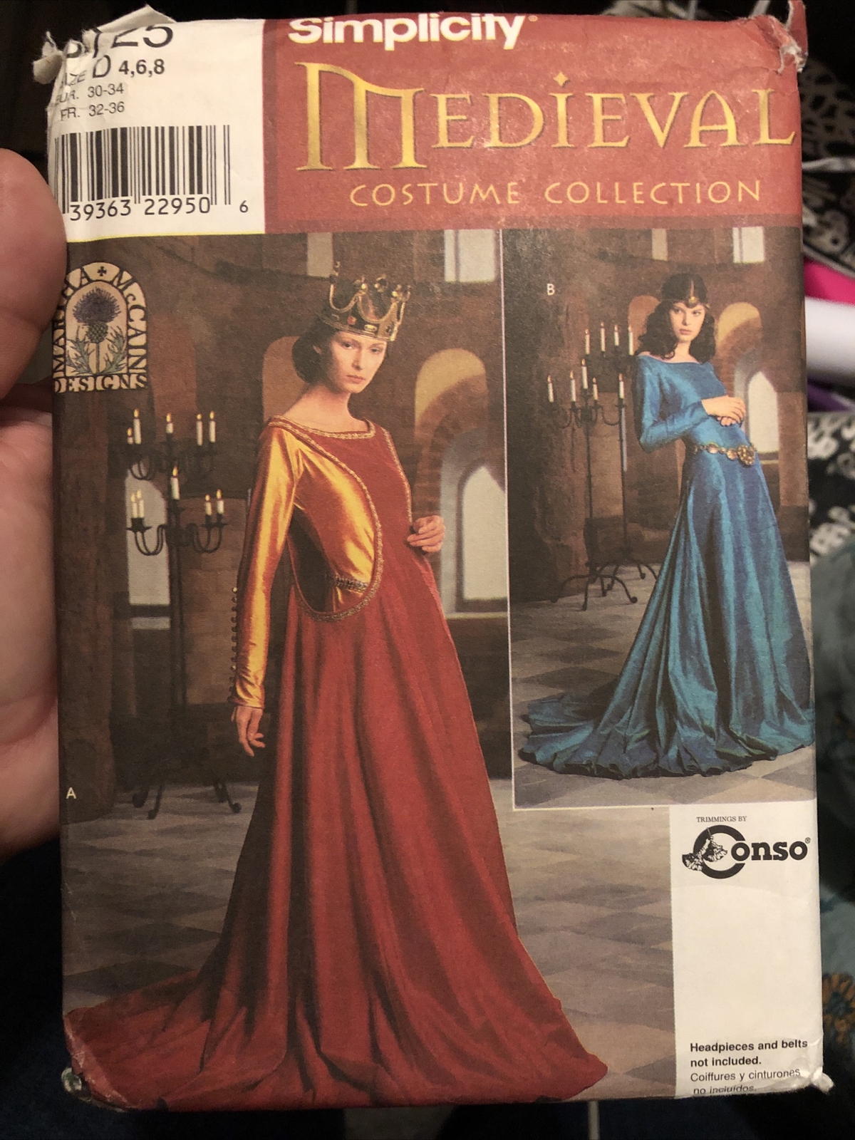 Simplicity Sewing Pattern #8725 Medieval Collection Misses’ Costume ...