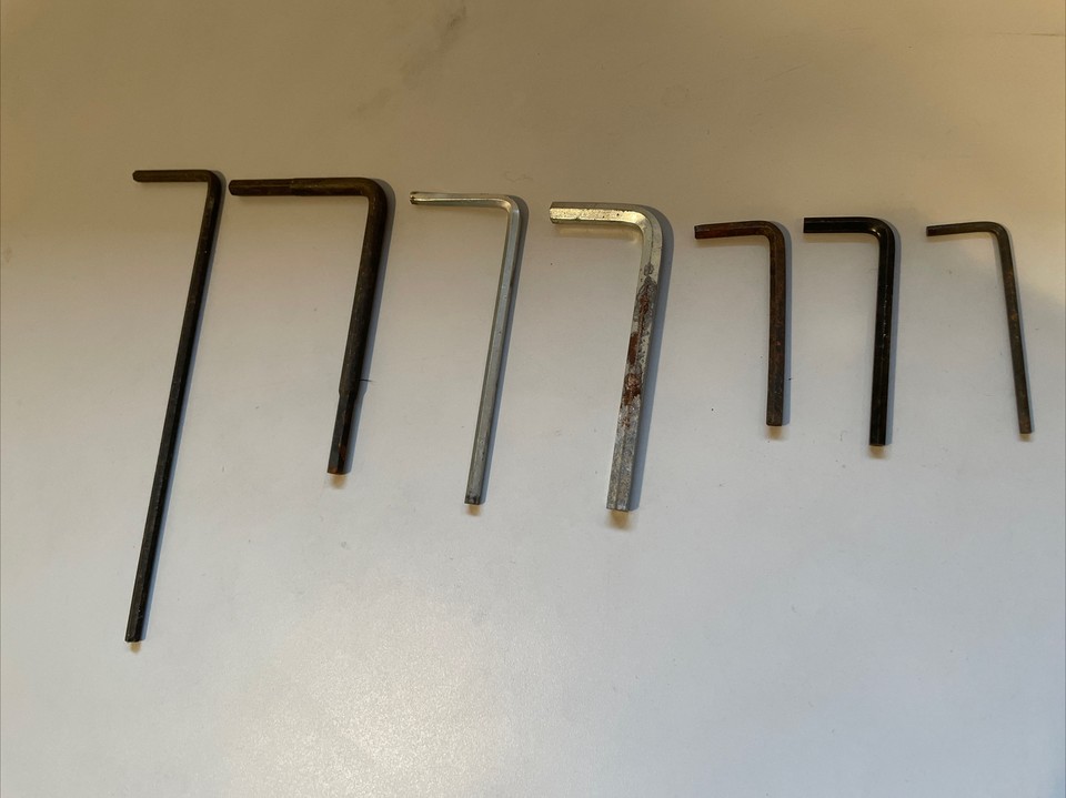 Lot of 7 Allen Wrenches/ Assorted Sizes | eBay