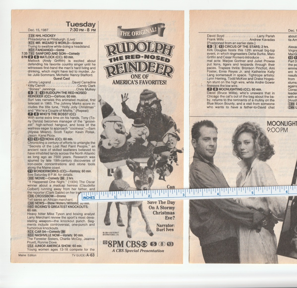 1987 CIRCUS of the STARS Magazin AD~Kirk DOUGLAS/Tony DOW/Heidi BOHAY ...