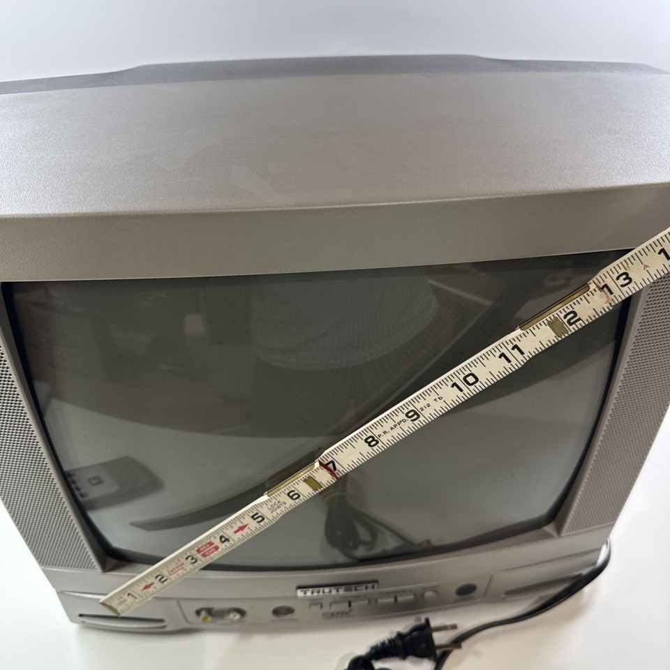 Vintage Retro Gaming CRT Color TV TRUTECH 13" CRT 2008 CR130TT8 w ...