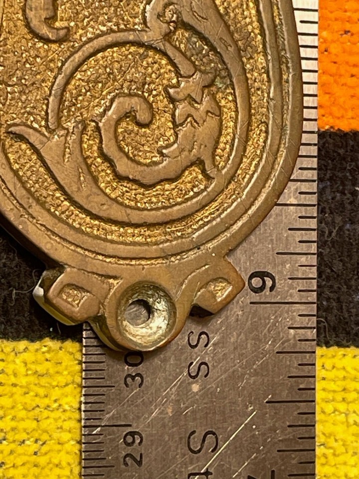 ANTIQUE ORNATE BRASS PENNSYLVANIA PRR RAILROAD TRAIN CAR DOOR KNOB ...