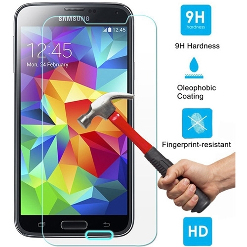 SAMSUNG GALAXY S5 - BALLISTIC TEMPERED GLASS SCREEN PROTECTOR GUARD 9H ...