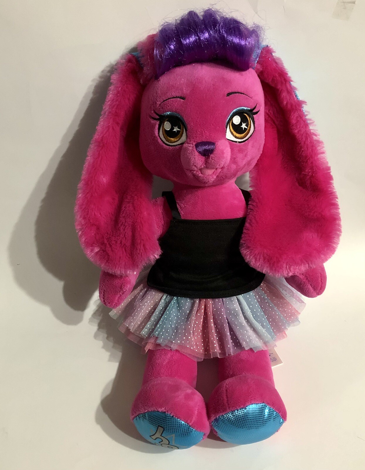 Build-A-Bear Honey Girl HG Risa Plush Rock Star Bunny Rabbit Talks Tutu ...