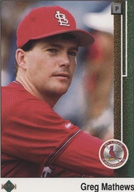 1989 Upper Deck - Greg Mathews #531 Blank Back for sale online | eBay
