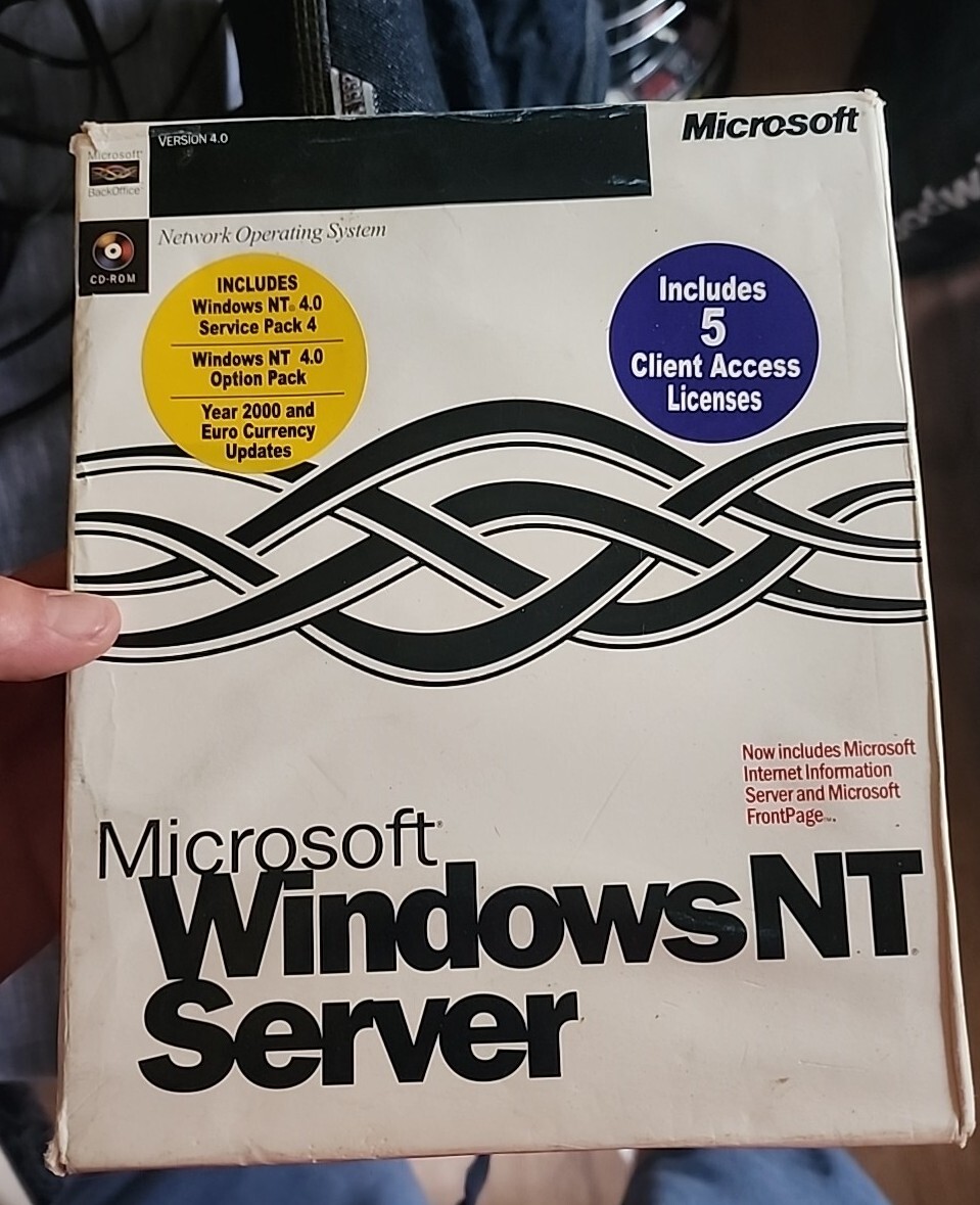 Microsoft Windows NT Server 4.0 (5 Client/s) for sale online | eBay