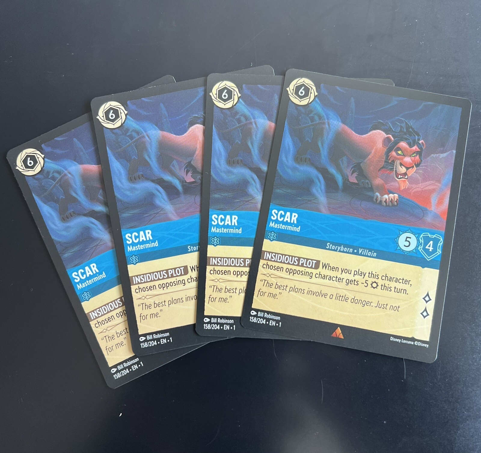 Disney Lorcana Scar Mastermind 158/204 Rare NM TCG Non-Foil Single Card ...