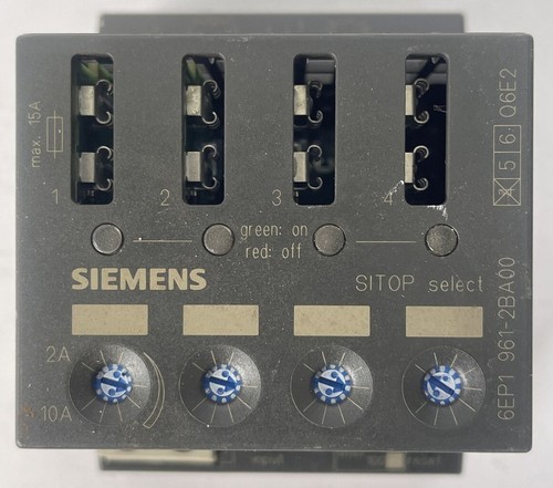 SIEMENS 1P 6EP1961-2BA00 SITOP SELECT DIAGNOSTICS MODULE OUTPUT 4 X ...