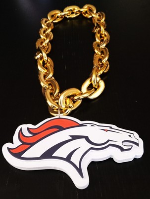 New Denver Broncos Necklace Chain 34 inches 3D Foam 8 inches | eBay