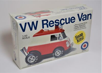 Entex 9607 1/32 Scale VW Volkswagen Rescue Van Funny Car Plastic Model ...