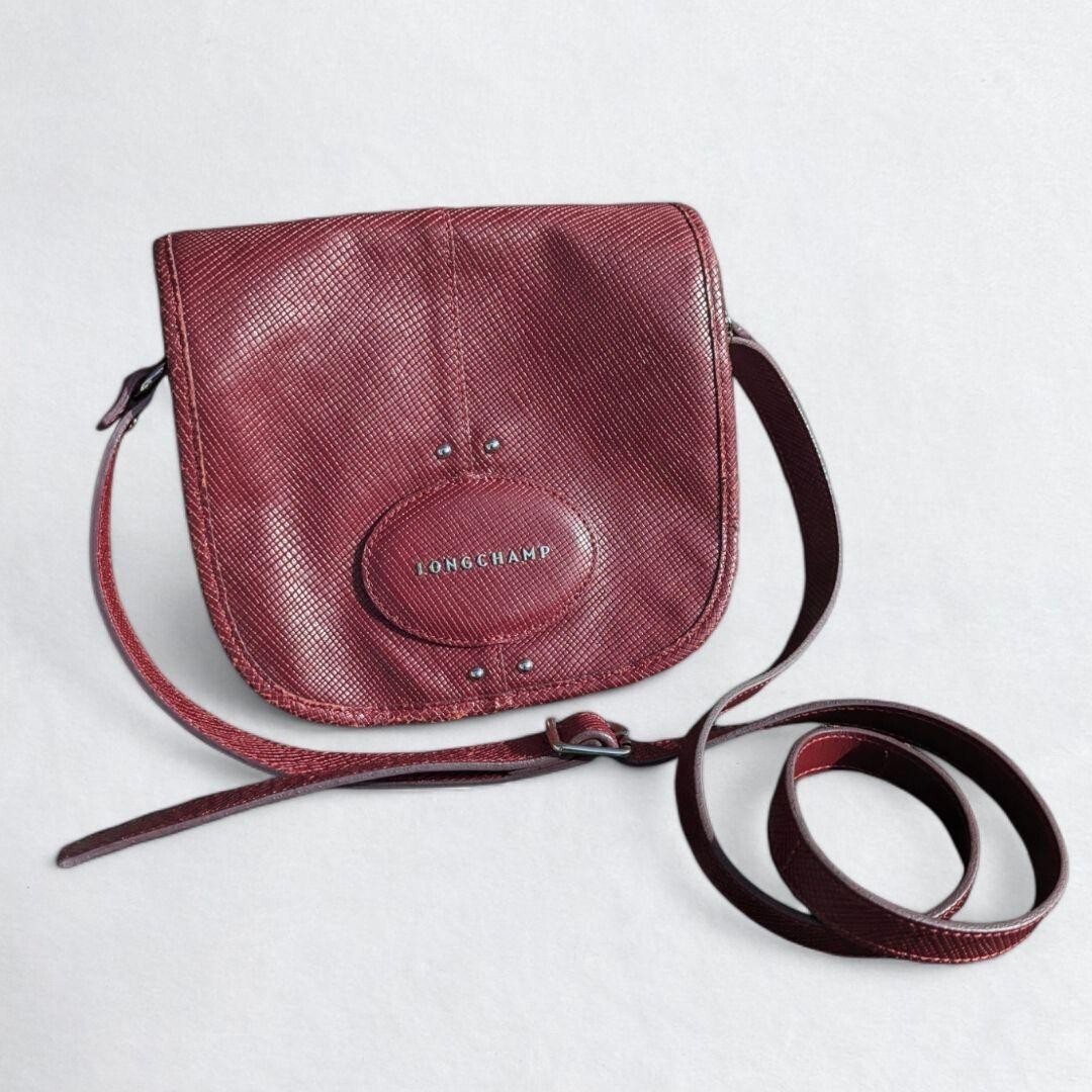 Used Longchamp Le Pliage Quadri Shoulder Bag Leather … - Gem