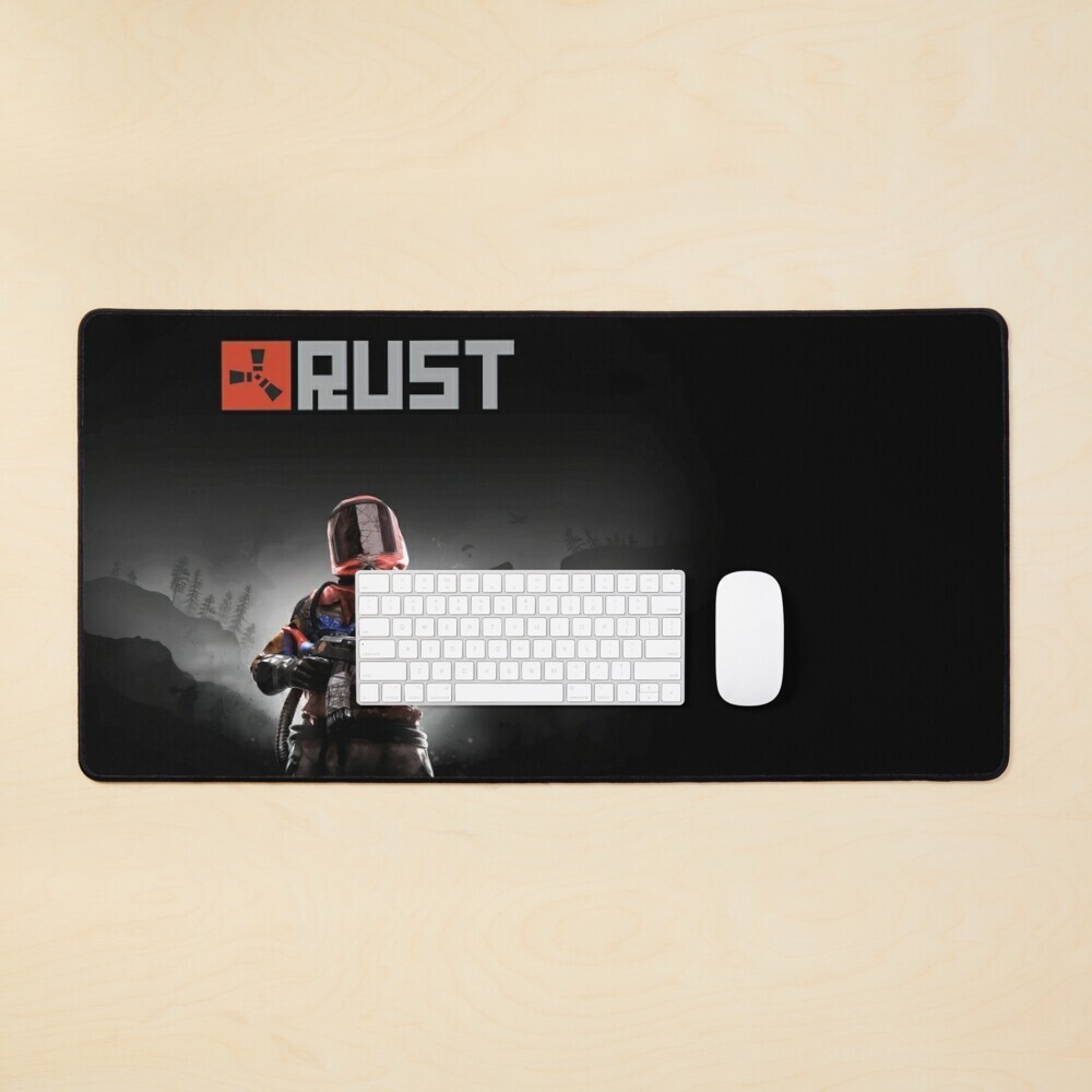 ☢️Rust Desk Mat - Hazmat AK Left, 31.5in x 15.5in, rust merch, deskmat ...