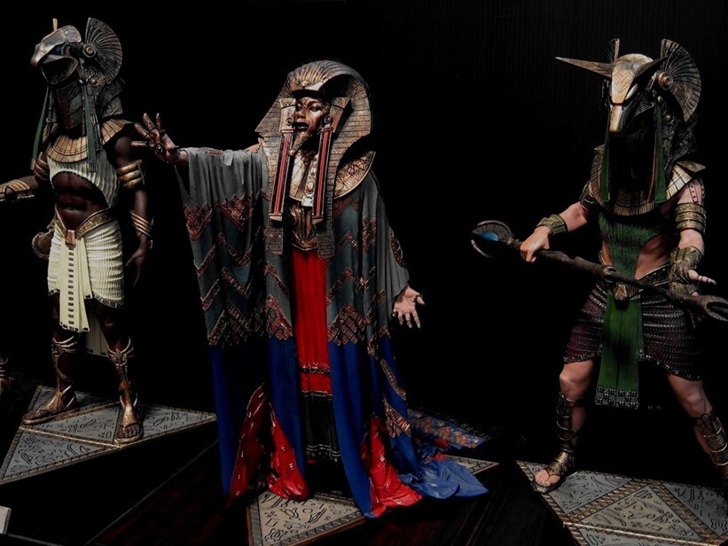 1/6 GK Figure Resin White Unpainted Model Stargate Ra Pharaoh | eBay